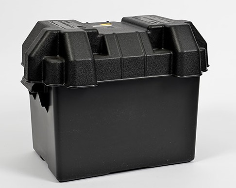 MARINE ATTWOOD STANDARD MARINE BATTERY BOX FOR BOAT WITH MOUNT STRAP