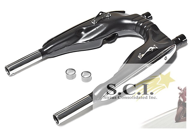 HONDA GL1000 GL1000 LTD GOLDWING REPLACEMENT MUFFLER SYSTEM 1975 - 1977 ...