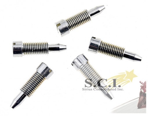 CARBURETOR FLOAT BOWL DRAIN SCREWS x 5 - 6 x .75mm