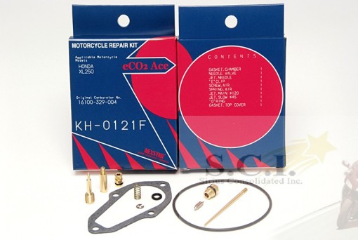 HONDA XL250 KEYSTER CARBURETOR REBUILD REPAIR KIT 1972 - 1975