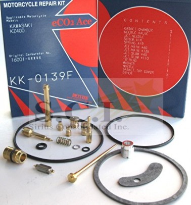 KAWASAKI KZ400 KEYSTER CARBURETOR REBUILD REPAIR KIT 1974 1975