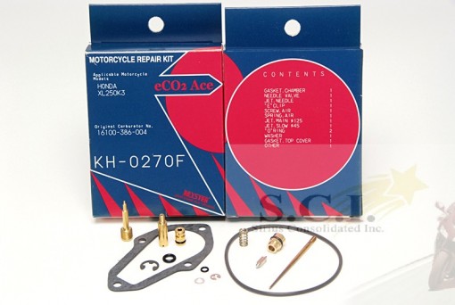 HONDA XL250 KEYSTER CARBURETOR REBUILD REPAIR KIT 1976